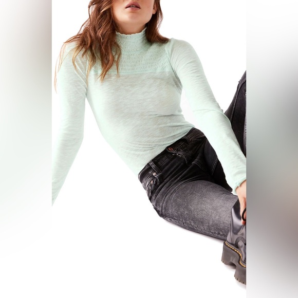 We The Free | Tops | Free People We The Free Caroline Mock Neck Top ...